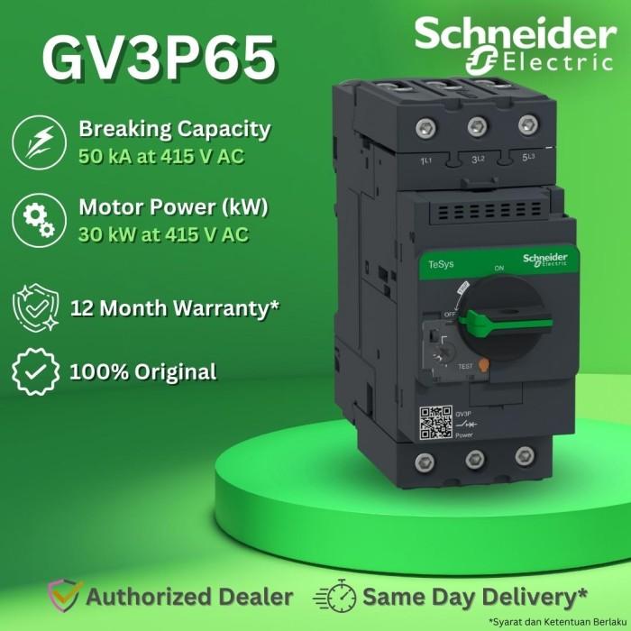 Jual Schneider Motor Breaker 30kW 3P GV3P65 Best - Kota Tangerang ...