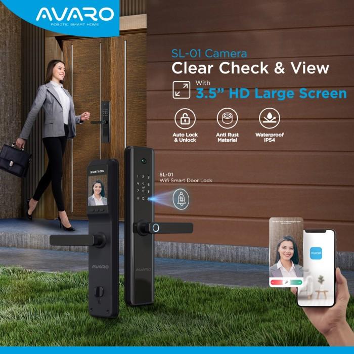 Jual `` Avaro Sl01 Camera Smart Door Lock Kunci Pintu Digital Smart Lock - Kota Bandung - Tryere ...