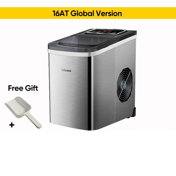 Jual Hicon Ice Machine Stainless Steel Iceler Ice Crystal Cube Ice ...