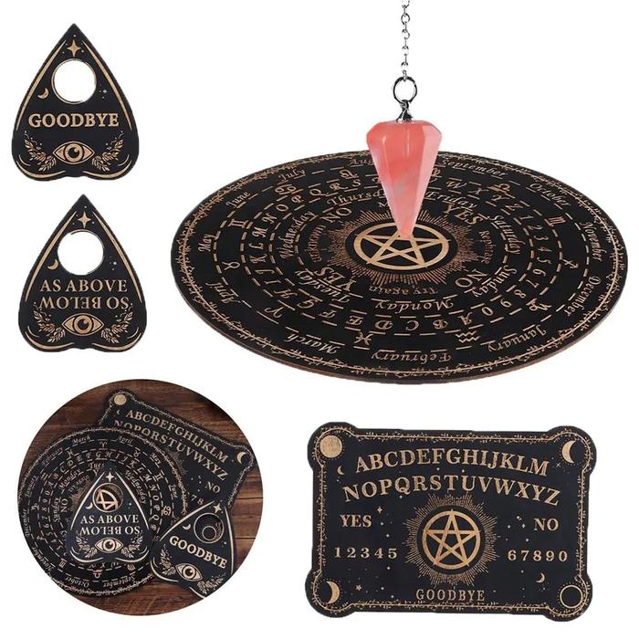 Jual Stars Sun Pattern Pendulum Dowsing Board Set For Divination - Kota ...