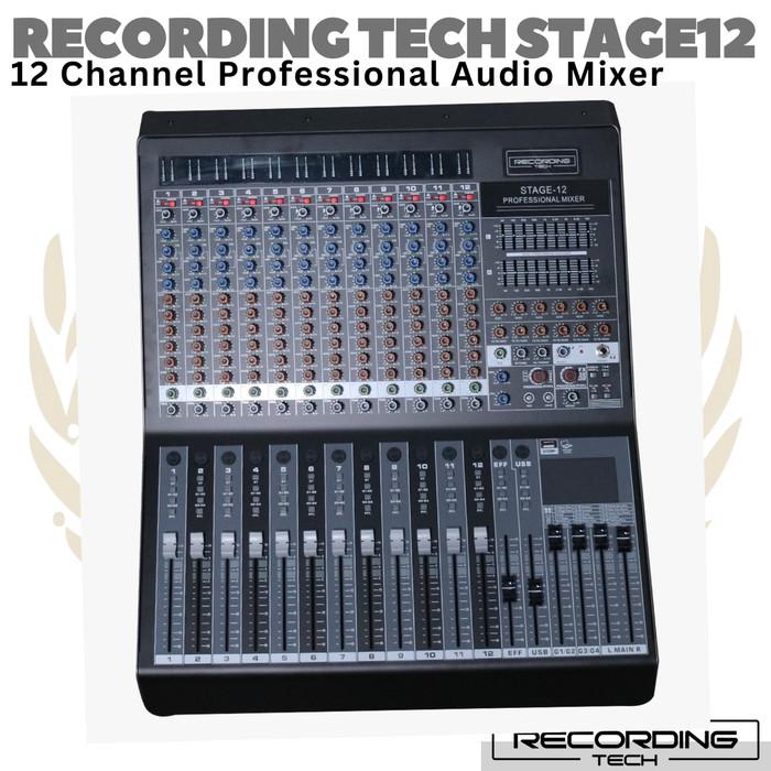 Jual Recording Tech Stage12 12 Channel Professional Audio Mixer Di ...