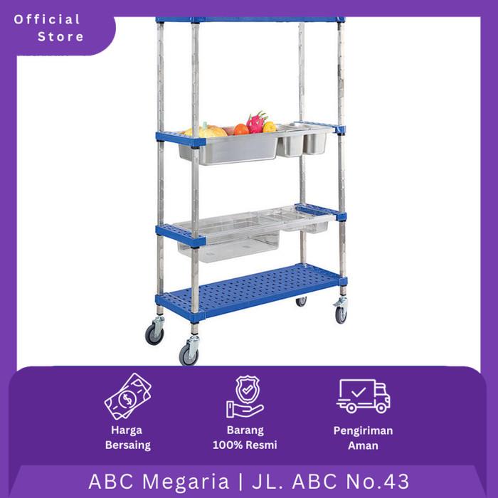 Jual Getra Rack Trolley Troli Serbaguna Stainless Steel GNT856 / GNT ...