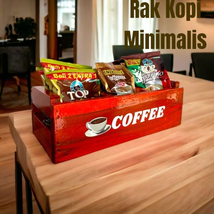 Jual Box Display Rak Tempat Teh Kopi Sachet Bahan Kayu Jati Jawa ...