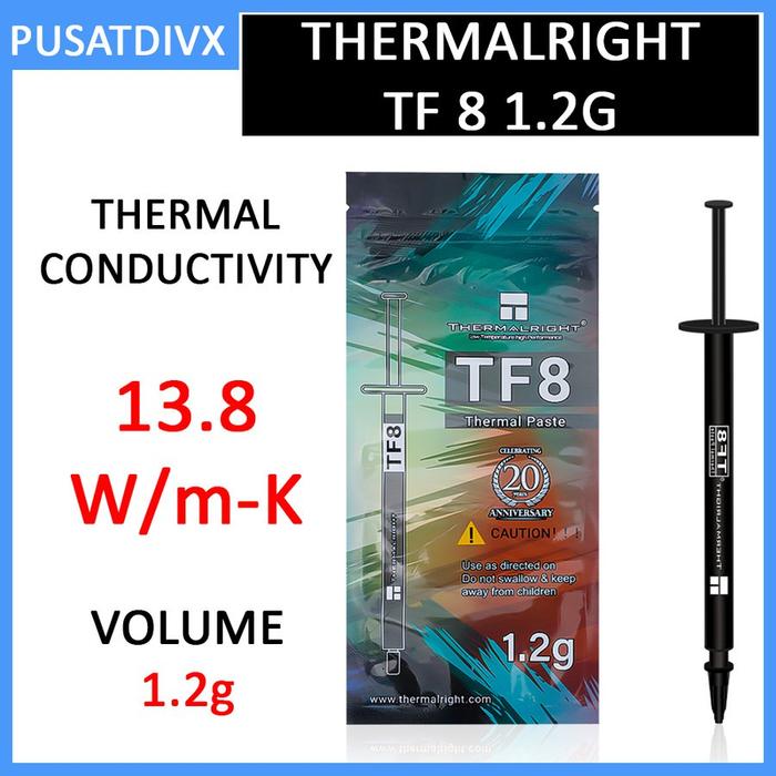 Jual THERMALRIGHT TF8 1.2 GRAM THERMAL PASTE CPU VGA GPU PROSESOR TF 8 - Kota Surabaya - Quin ...