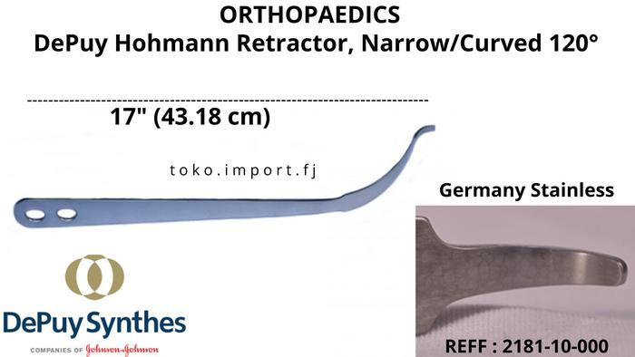 Jual DePuy Hohman Retractor Narrow/Curved 120° Retractor X-Long 2181-10 ...