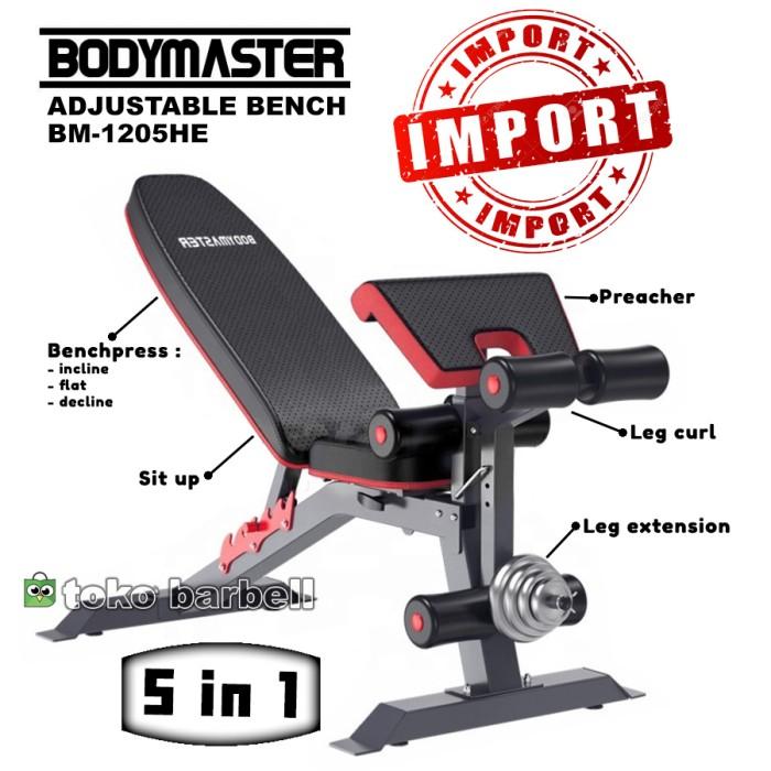 Jual Adjustable Bench Multifungsi, Preacher Press Leg Curl SitUp ...
