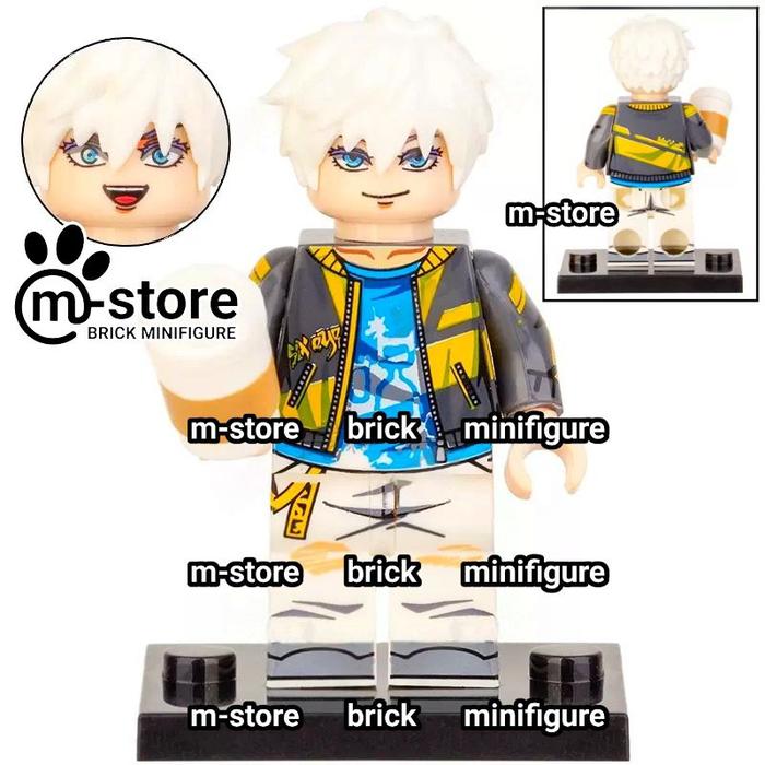Jual brick jujutsu kaisen satoru gojo casual outfit mini toy figure ...