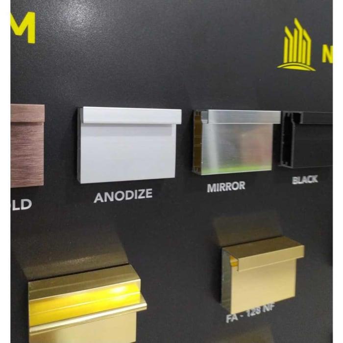 Jual FIT LIST FIT ALUMINIUM PROFILE FA128 ANODISE FA 128 ANODIZE FRAME ...