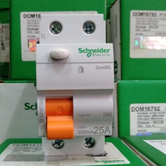 Jual ELCB RCCB DOMAE 2P 25A 300mA DOM16792 SCHNEIDER Best - Kota ...