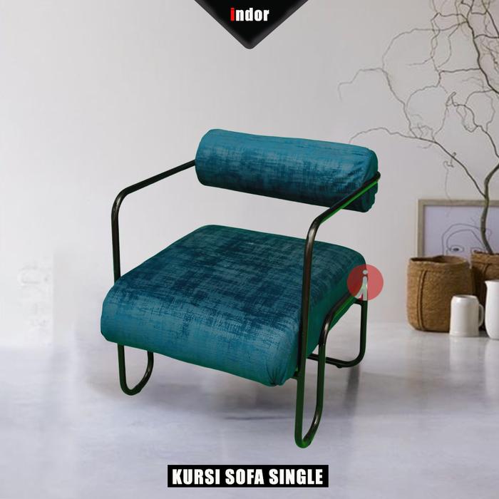 Jual Sofa Single Minimalis/Sofa Kaki Besi Ruang Tamu/Sofa Bersantai ...
