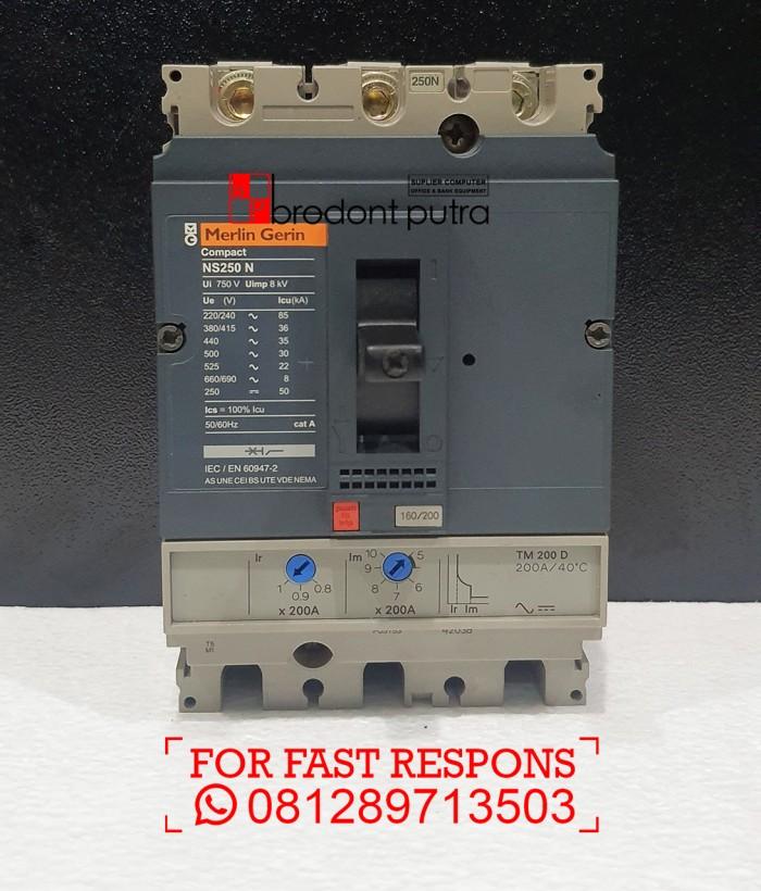 Jual MCCB MCB Merlin Gerin NS250 N Schneider 3P 200A Best - Kota ...
