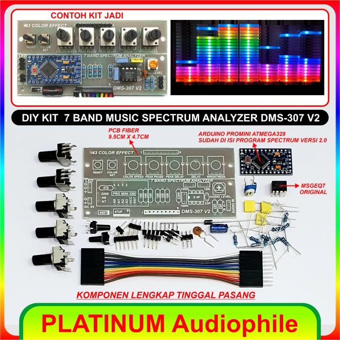 Jual Ready Rgb Music Spectrum Analyzer Diy Kit 7 Band Dms307 V2 ...