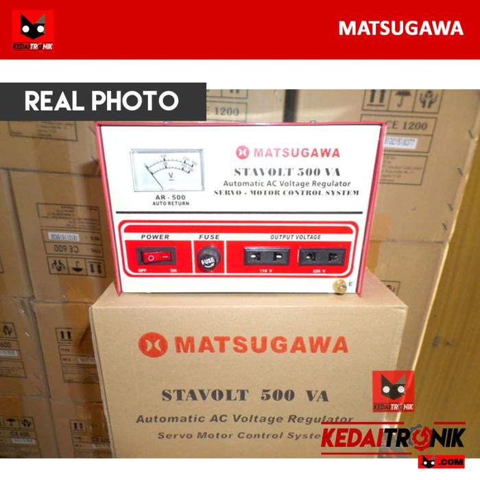 Jual Stavolt Motor MATSUGAWA 500VA AR-500 Servo Stabilizer Stavol ...