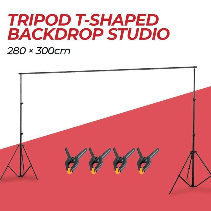 Jual Tiang Backdrop Background Foto Studio Produk Konten Stand Backdrop ...