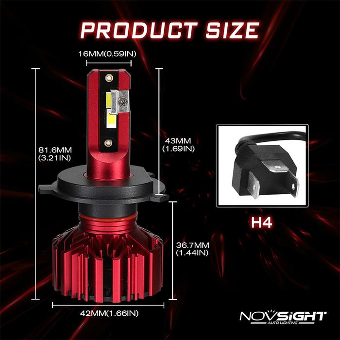 Promo Lampu LED Mobil NOVSIGHT A500-N11S Headlight H4 H11 9005 9006 - H4 - Jakarta Selatan ...