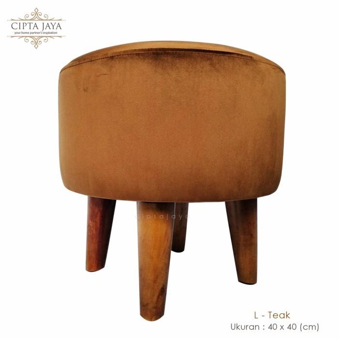 Jual Sofa Kursi Puff Stool tamu Minimalis Bulat Murah Nyaman Empuk 4 ...