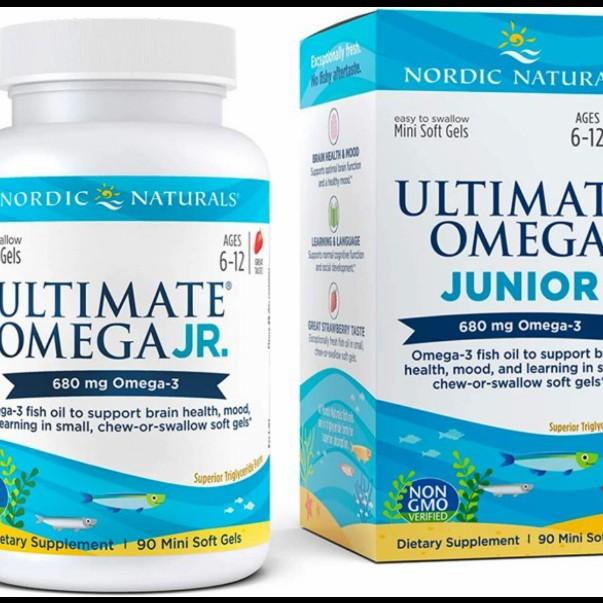 Jual Nordic Naturals Ultimate Omega Junior Jr 90.mini Softgel Stok Terbatas Di Seller Noelle ...