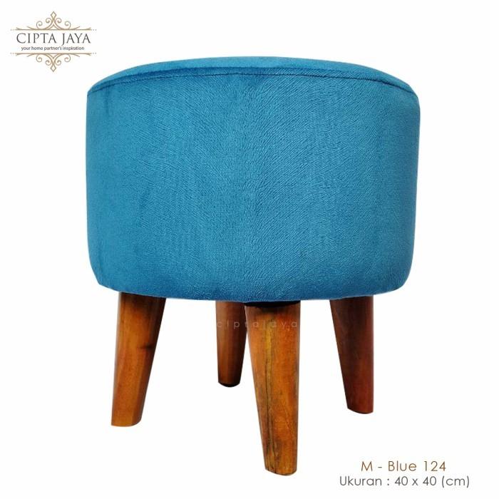 Jual Sofa Kursi Puff Stool tamu Minimalis Bulat Murah Nyaman Empuk 4 ...