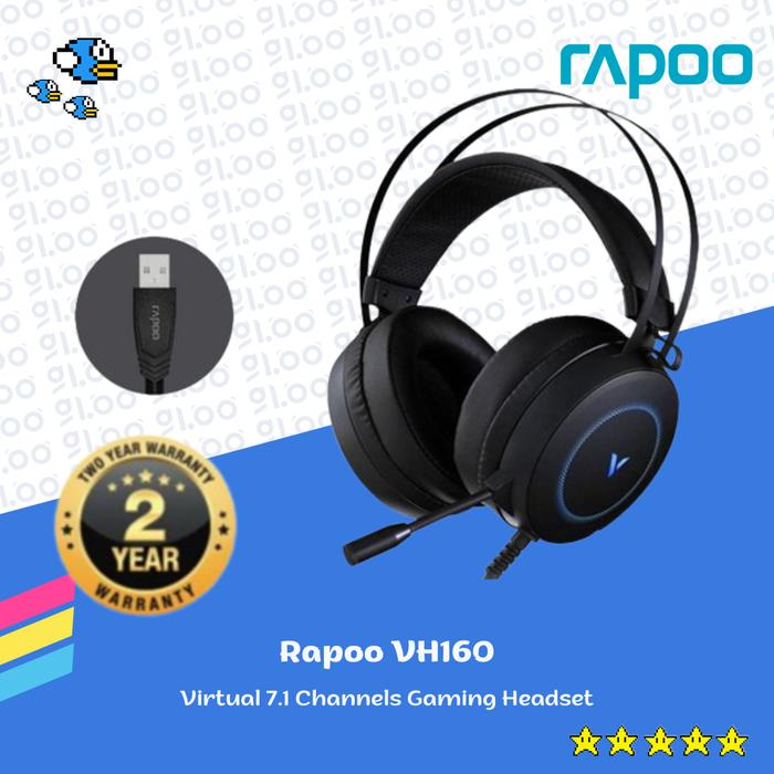 Jual RAPOO VH160 - Virtual 7.1 Channels Gaming Headset - Kota Bandung - Gloo Computer | Tokopedia
