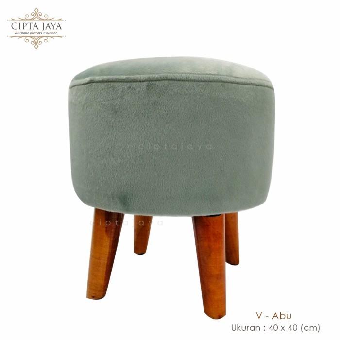 Jual Sofa Kursi Puff Stool tamu Minimalis Bulat Murah Nyaman Empuk 4 ...