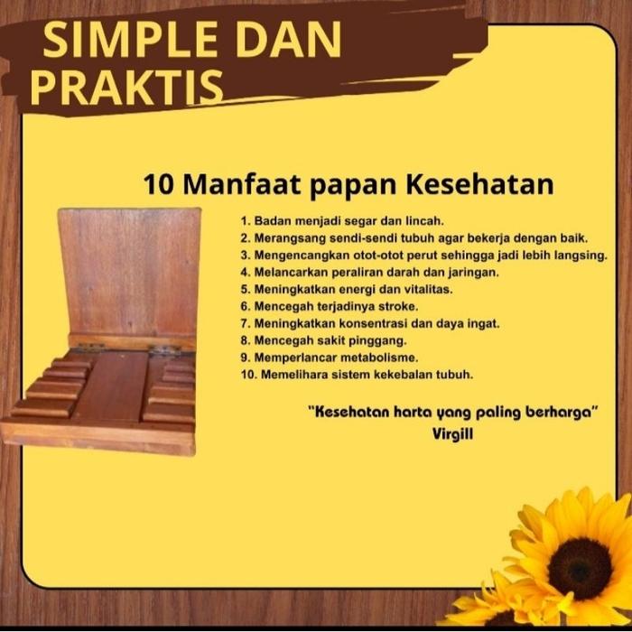 Jual Ready PAPAN KESEHATAN GOLDEN WOOD ALAT TERAPI PAPAN MIRING ...
