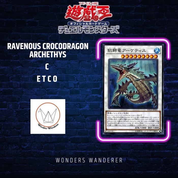 Jual Yugioh OCG Ravenous Crocodragon Archethys Common ETCO - Kab ...