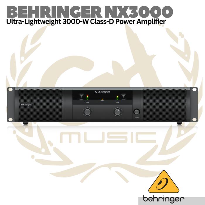 Promo Behringer NX3000 Ultra-Lightweight 3000-Watt Class-D Power ...