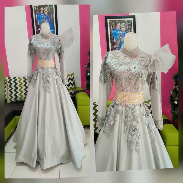 Jual baju singer/baju penyanyi/gaun singer/baju pesta/hitam hijab ...