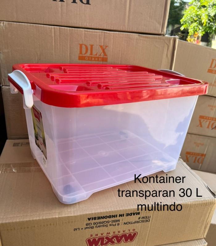Jual Container Box Plastik / Kontainer Transparan 30 Liter Multindo ...