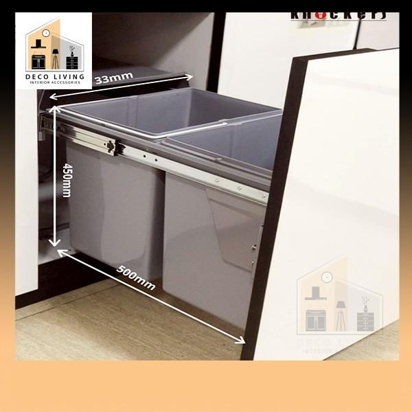 Jual Waste Bin Kitchen With Softclose / Tempat sampah Knockers WB 40L ...