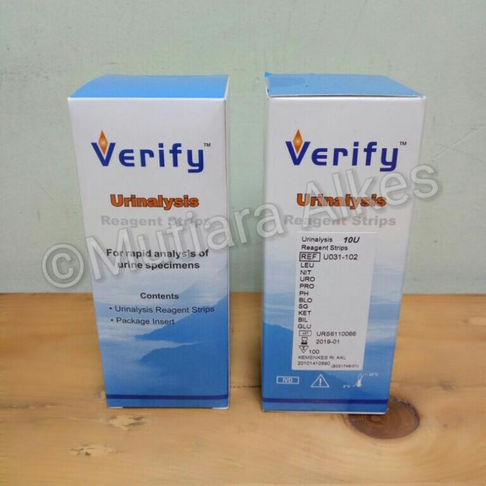 Jual Verify Urinalysis Reagent Strip 10 Parameter / Tes Urine Verify ...