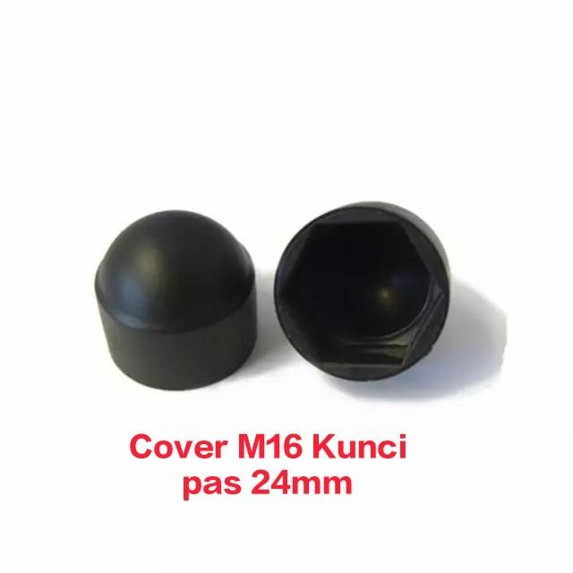 Jual tutup baut cover baut motor mobil m16 kunci 24mmcover mur hitam ...