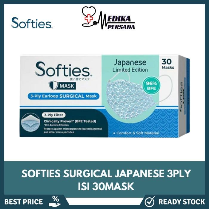 Jual Softies Surgical Mask Earloop Motif Batik Parang 30pcs - Ready Di ...