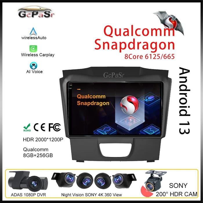 Jual Qualcomm For Isuzu D-MAX Dmax MU-X Mux Car Radio Android 13 Dash ...