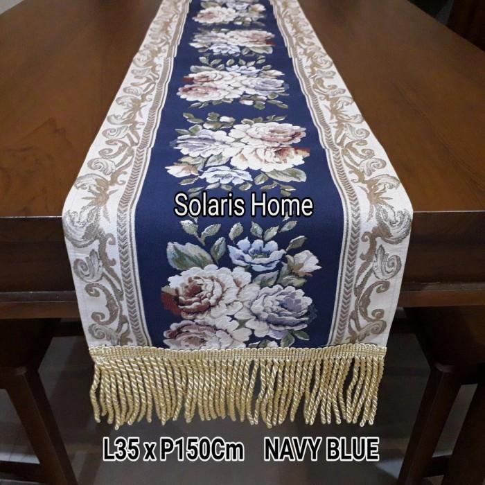 Jual 100% new taplak panjang maroko segi full rumbai runner meja sofa ...