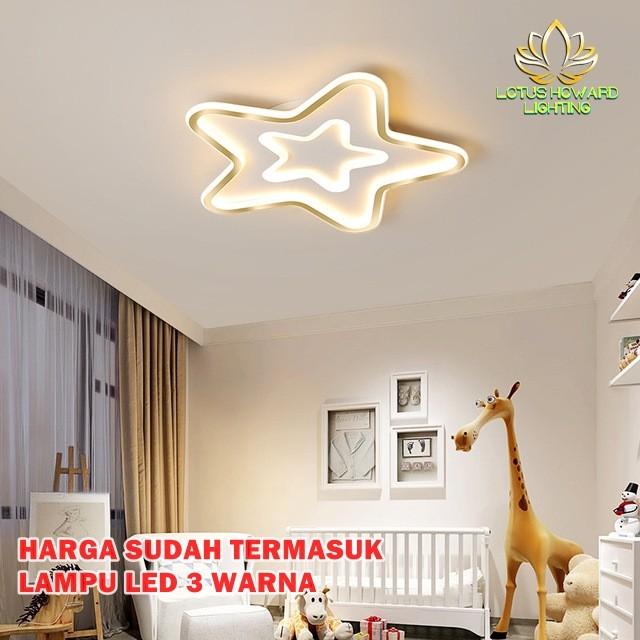 Jual LAMPU PLAFON MINIMALIS MODERN LED 3 WARNA MODEL XDY031 / LAMPU ...