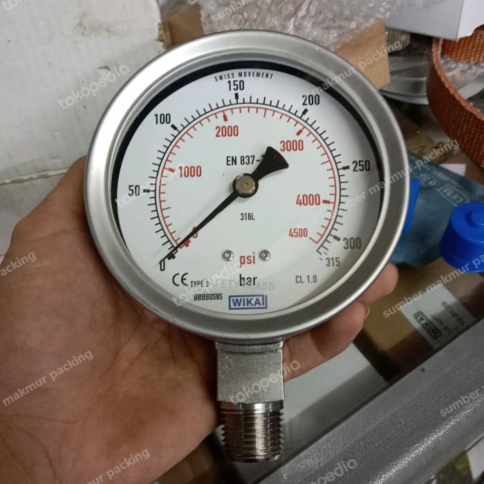 Jual pressure gauge Wika 0-300 bar/psi 6 inchi full stainless - Jakarta Barat - SUMBER MAKMUR ...