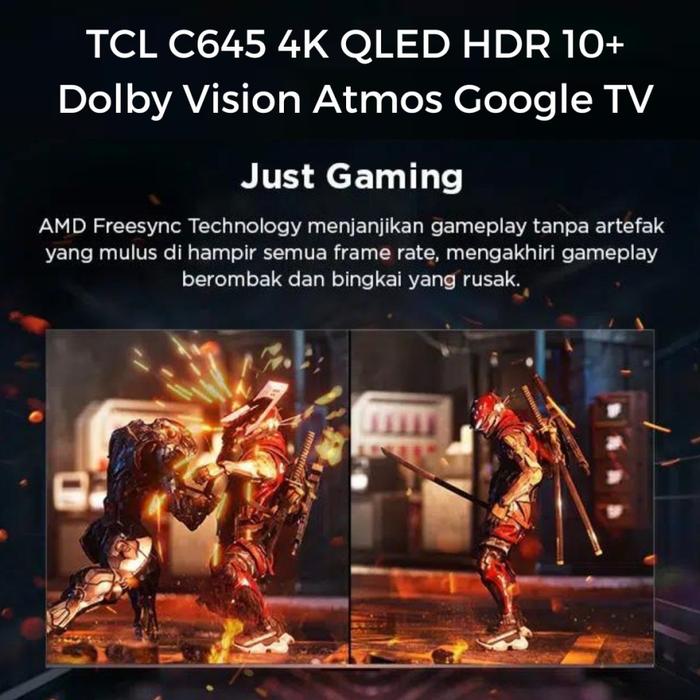 Jual TCL 65C645 QLED 4K UHD Smart Google TV w/ Dolby Vision & Atmos 65 ...