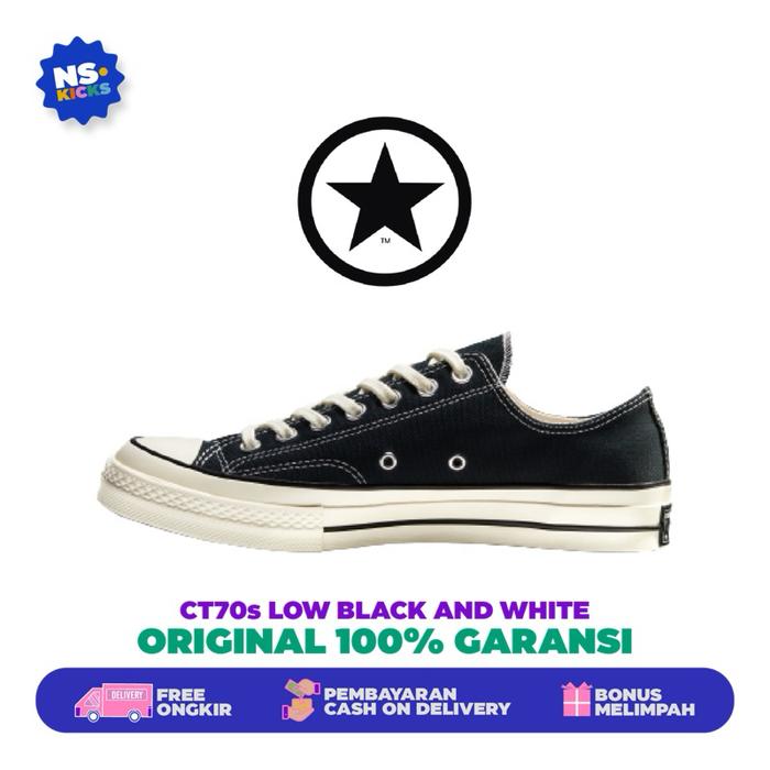 Jual Converse 70’S Low Black White - Sepatu Kasual Pria Dan Wanita ...