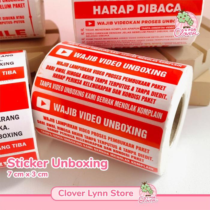 Jual STICKER FRAGILE UNTUK PAKET stiker label isi 500 pcs video ...