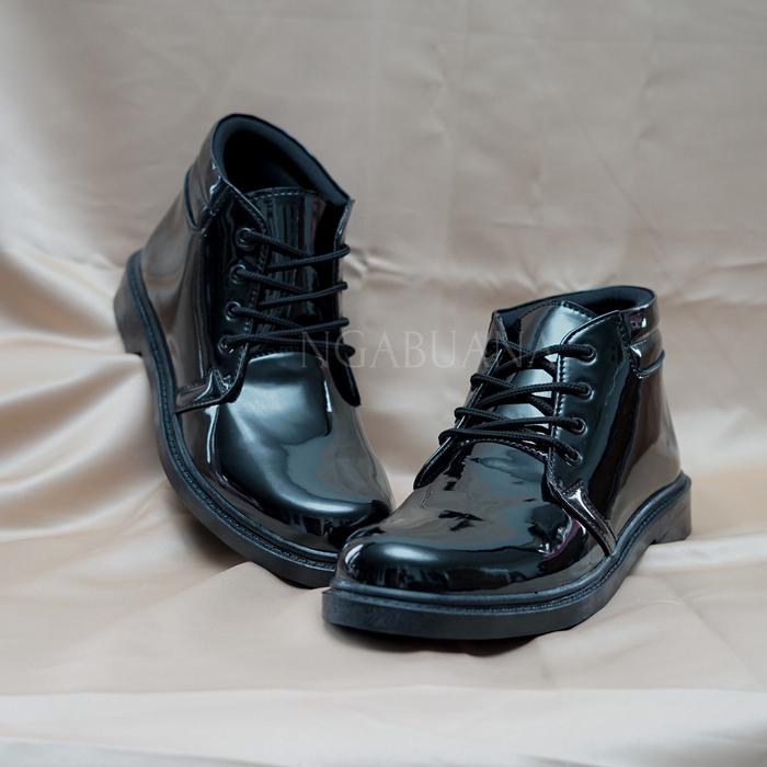 Jual Sepatu Pdh Tali 4 Jatah Terbaru Kilap & Doff, Pentofel Dinas Tni ...