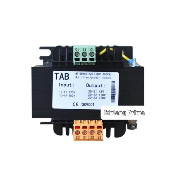 Jual Trafo Step Down 400VA 220V-110V-48V TAB - Multi Transformer Step ...