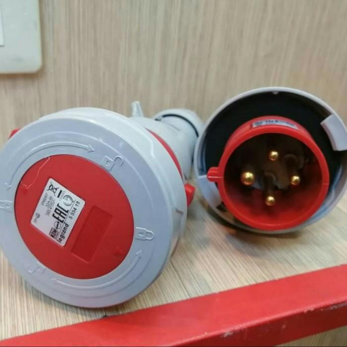 Jual legrand set mobile Mounting socket 32A 3P+E IP66/67 4pin Best ...