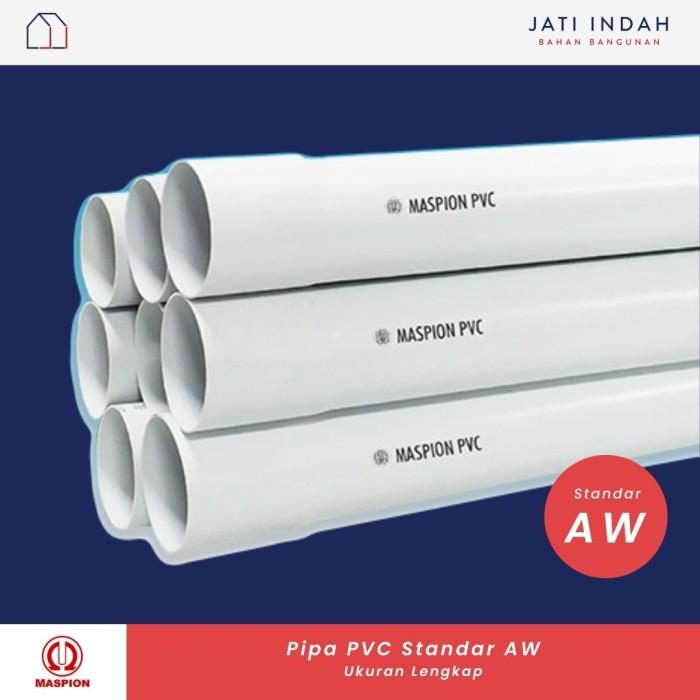 Jual MASPION Standar AW Pipa PVC Paralon / Pralon Ukuran Lengkap - AW ...