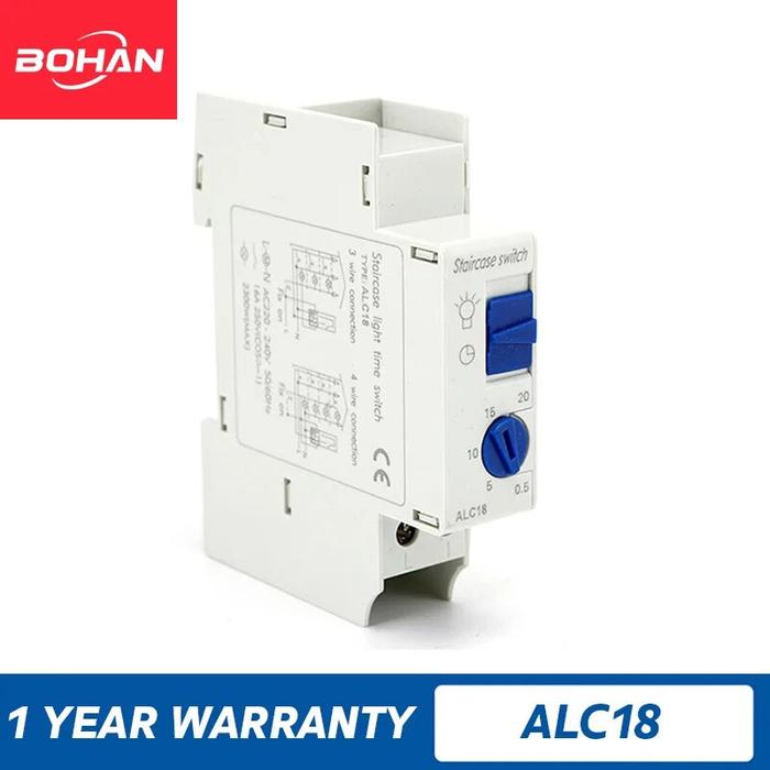 Jual Din Rail Staircase Lighting Timer Switch 16A 220VAC for Corridor ...