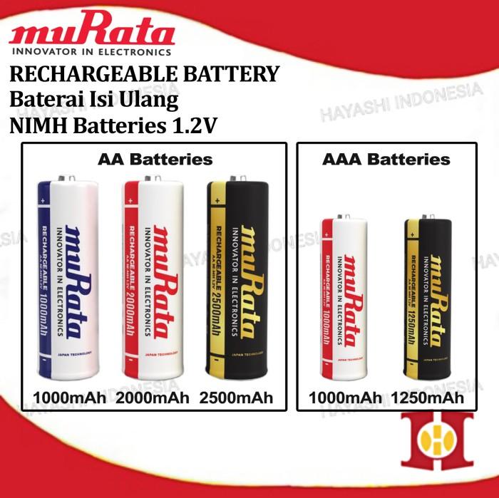 Jual MURATA Baterai Batre Cas isi Ulang AA AAA Rechargeable Battery 1 ...