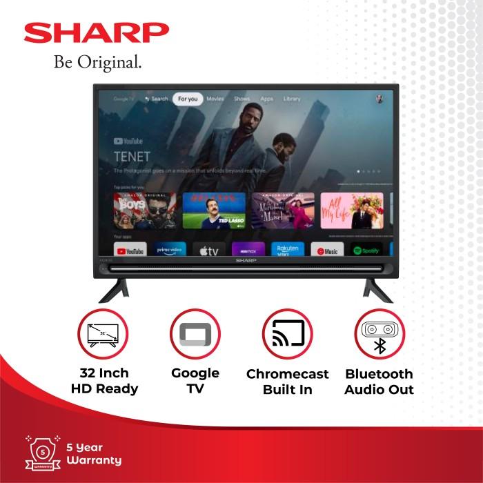 Jual Sharp LED TV HD Ready Google TV with Google Assistant 2T-C32EG1I ...