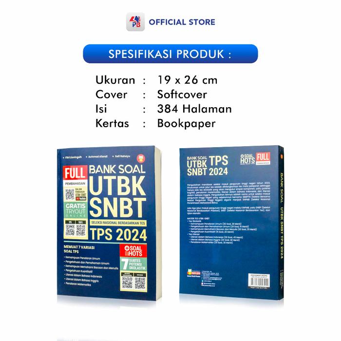 Jual Buku Snbt 2024 / Bank Soal Utbk Snbt Tps 2024 + Soal Hots Full - Kota Surabaya - yes110 ...