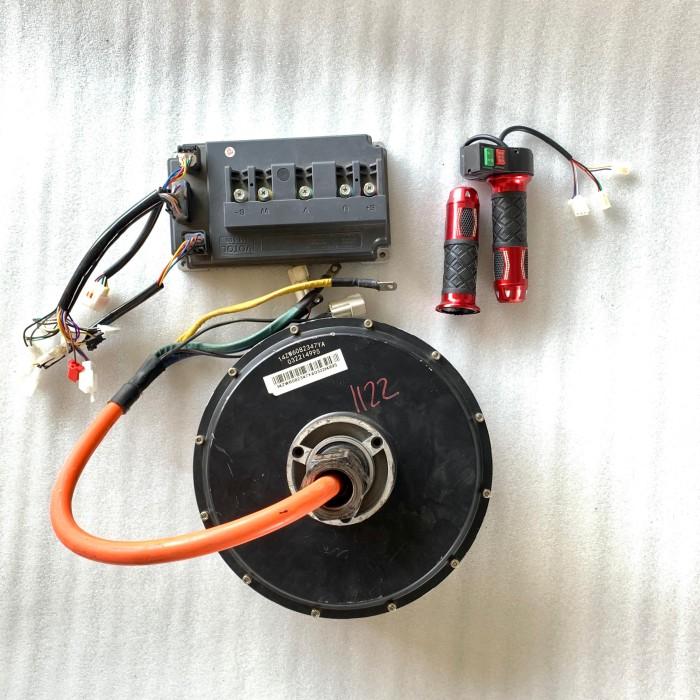 Jual Kit set motor listrik BLDC hub 4kw, Controller Votol EM100 & thro ...