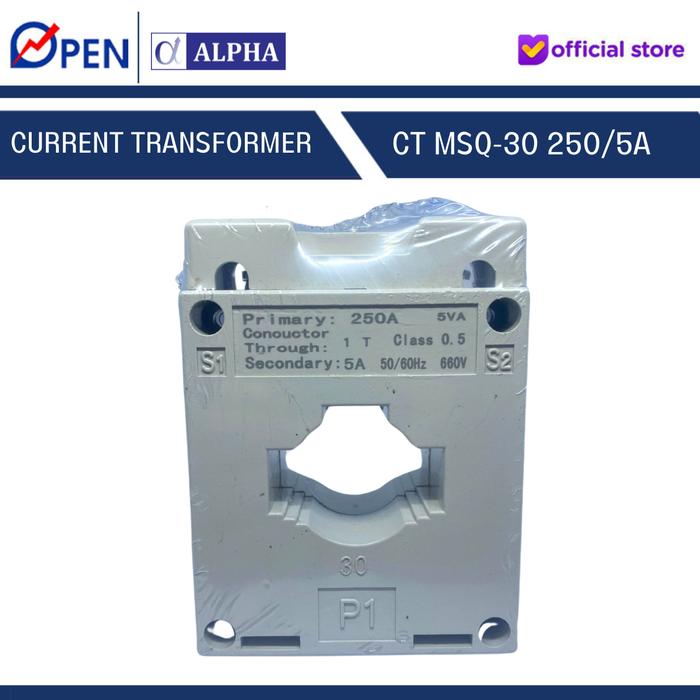 Jual CURRENT TRANSFORMER / CT MSQ-30 250/5A ALPHA - Jakarta Pusat ...